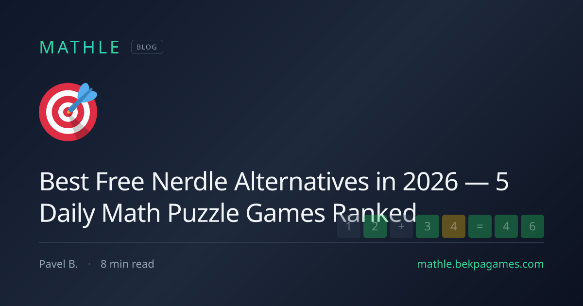 Best Free Nerdle Alternatives in 2026 — 5 Daily Math Puzzle Games ...